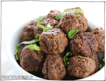 Vegan Italian Meatballs (Seitan) • It Doesn't Taste Like Chicken