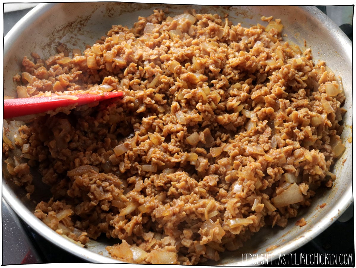 Easy TVP Tacos • It Doesn't Taste Like Chicken