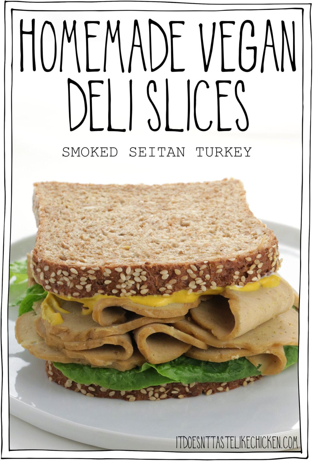 Homemade Vegan Deli Slices (Smoked Seitan Turkey) • It Doesn't Taste ...
