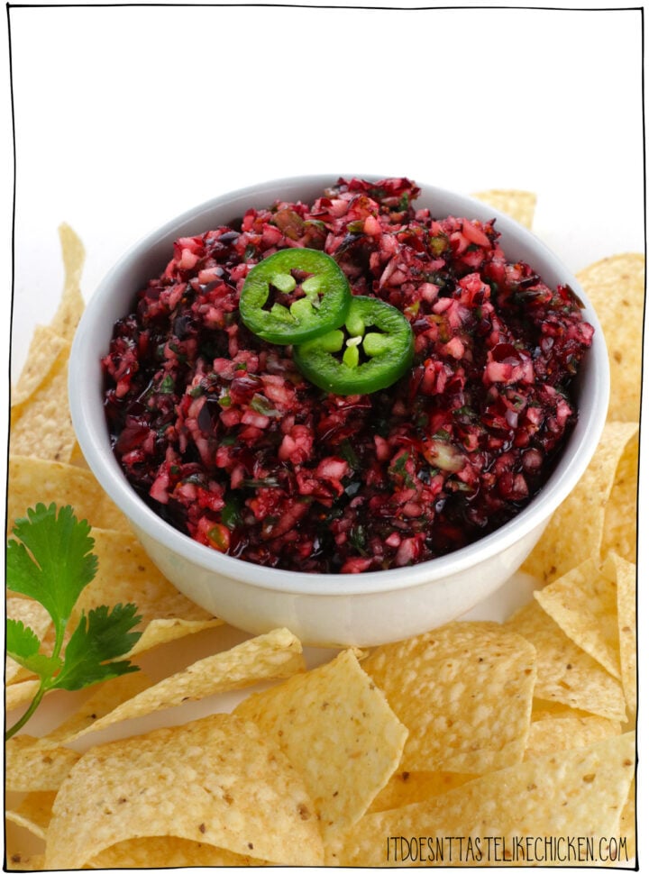 Spicy Cranberry Salsa • It Doesn't Taste Like Chicken