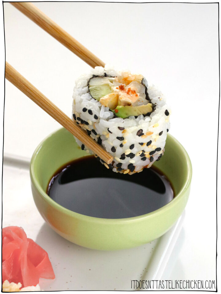 Vegan California Roll • It Doesn't Taste Like Chicken