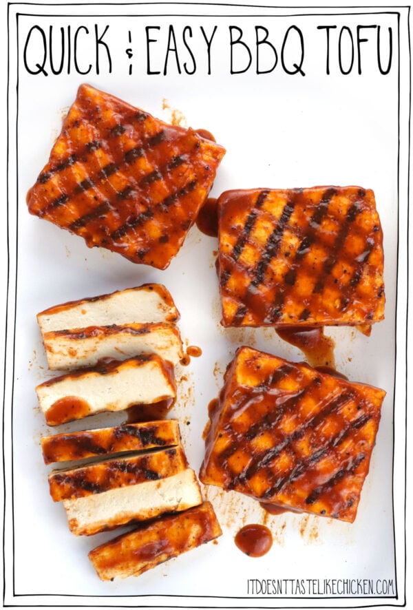 Quick & Easy BBQ Tofu • It Doesn't Taste Like Chicken