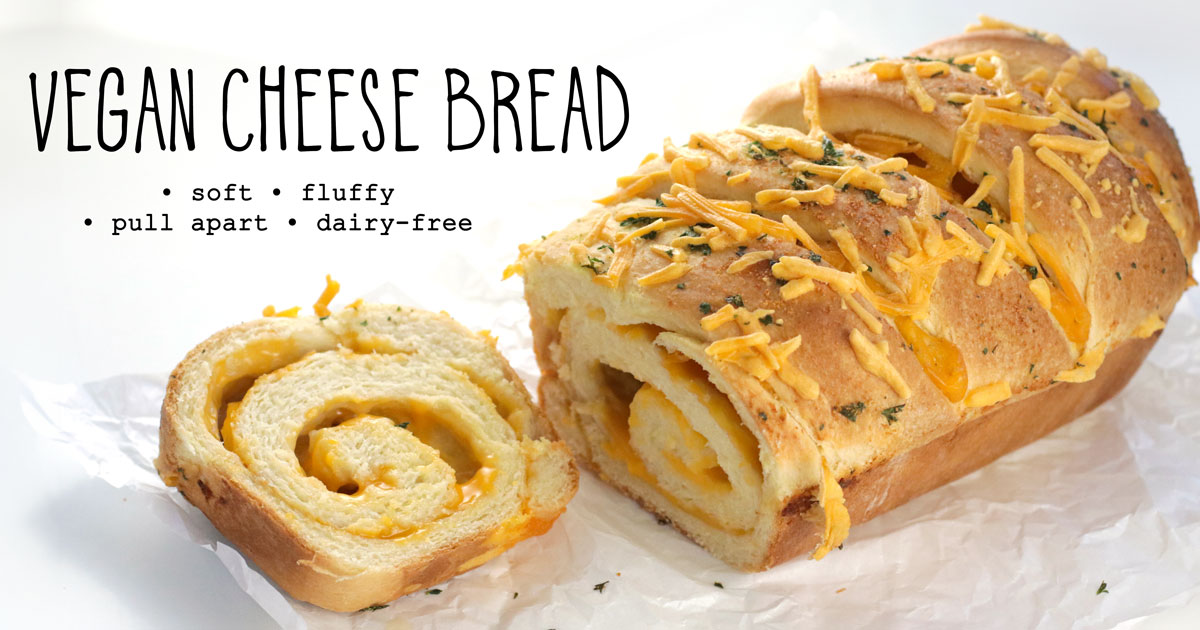 Vegan Cheese Bread • It Doesn't Taste Like Chicken