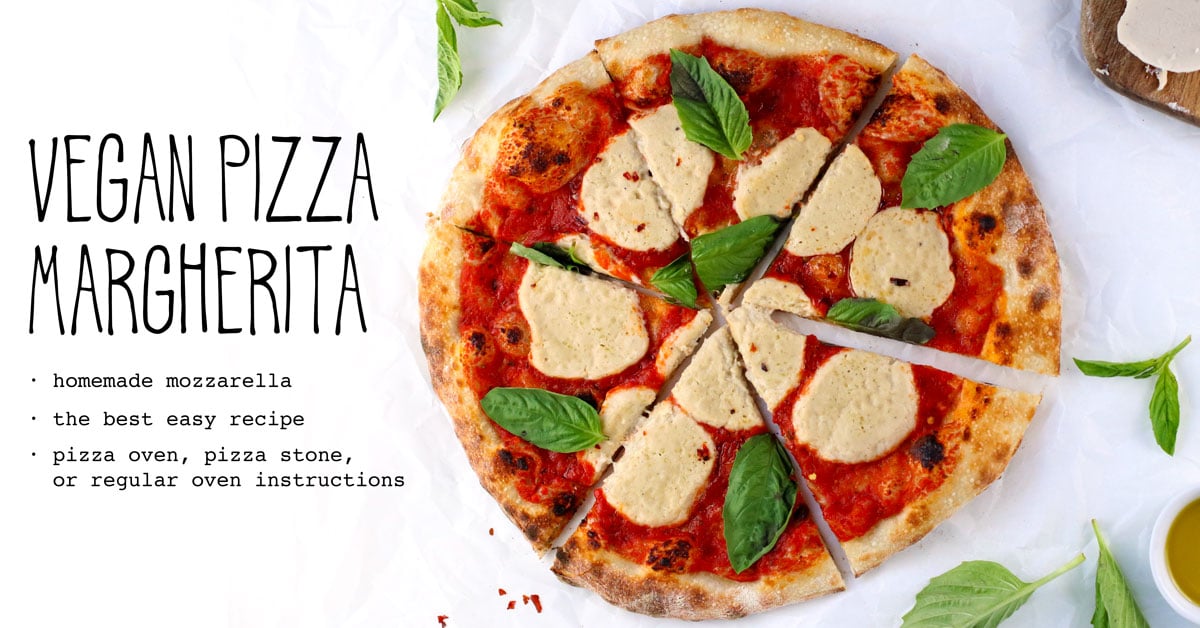 Vegan Pizza Margherita (Best Authentic-tasting recipe) • It Doesn't ...