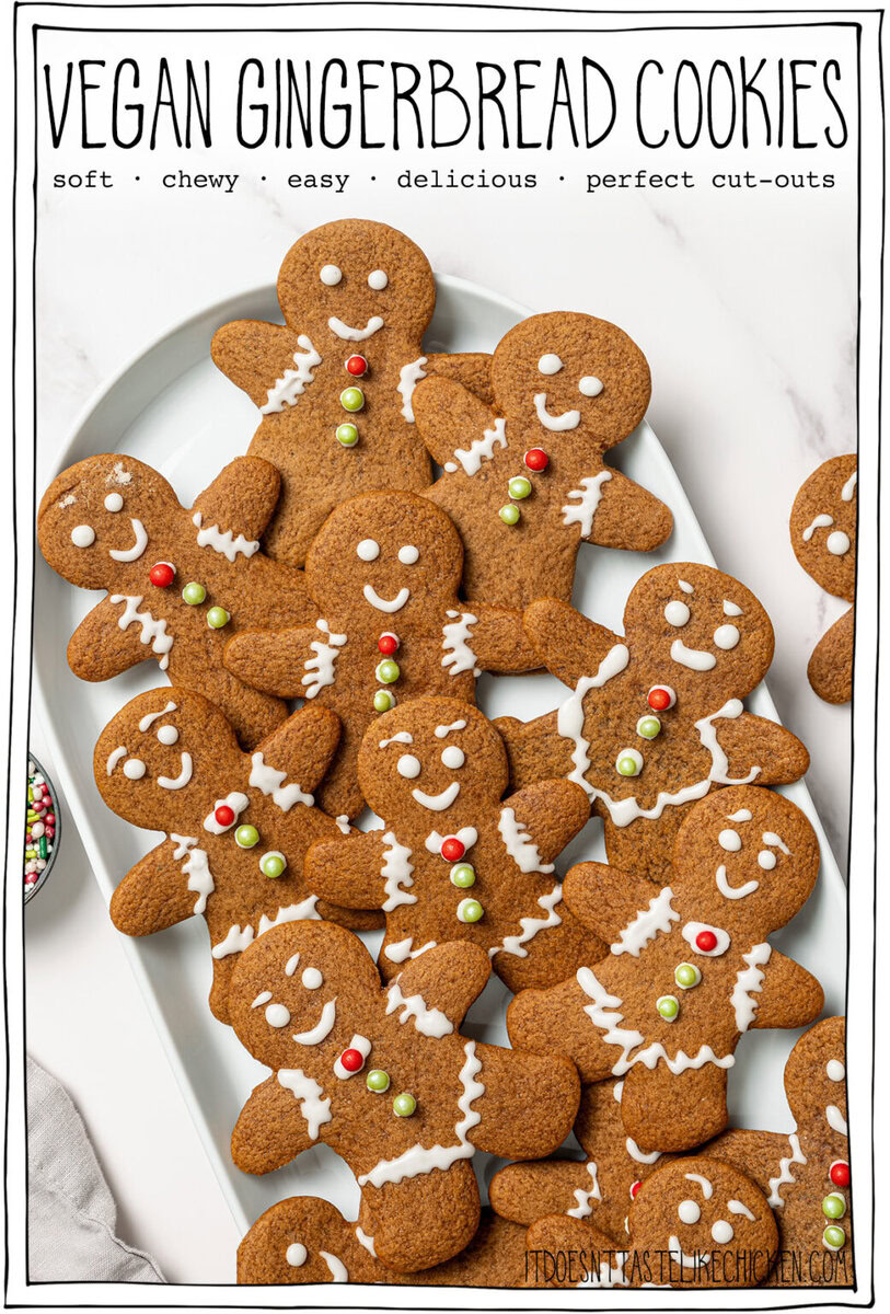 Vegan Gingerbread Cookies | It Doesn't Taste Like Chicken