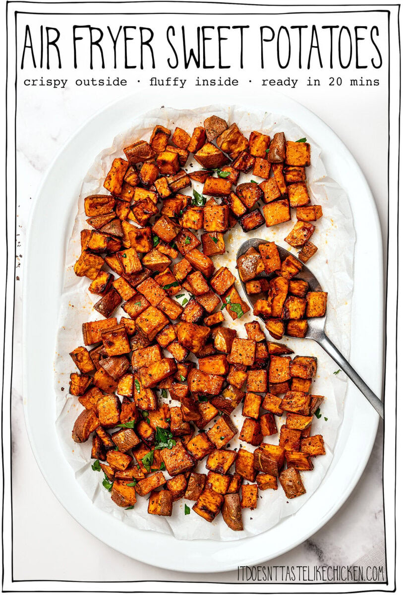 Air Fryer Sweet Potatoes | It Doesn't Taste Like Chicken